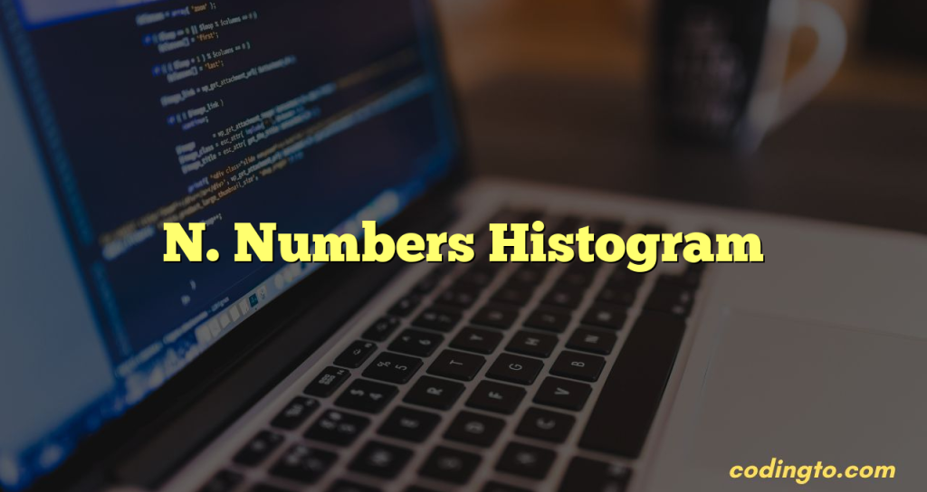 N. Numbers Histogram – Codeforces Problem Solution in C++ - CodingTo.com N. Numbers Histogram – Codeforces Problem Solution in C++ - CodingTo.com